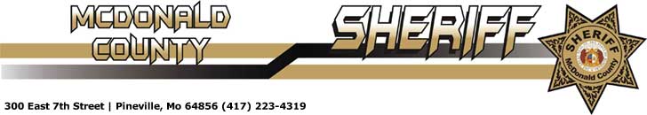 Welcome to the McDonald County Sheriff's Office Website